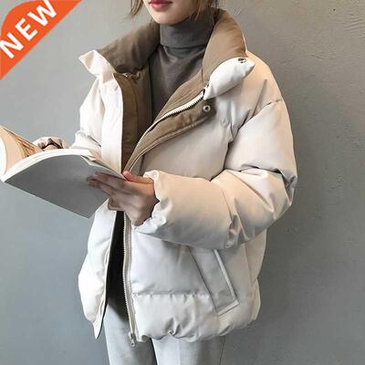 2021 Women's Winter Jacket Streetwear Polyester Zipper Strai