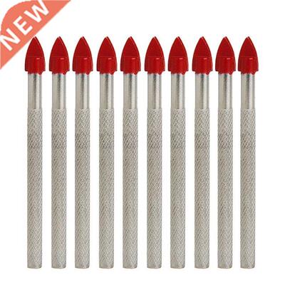 10Pcs Glss Tile Cermic Drill Set 3/16 Shnk Crbide Tip-t