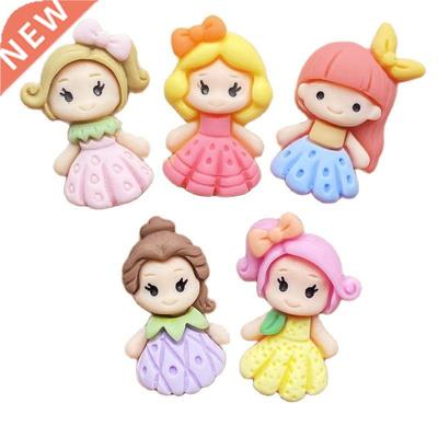 20Pcs Lovely Cartoon Princess Flat Back Resin Cabochon Hair