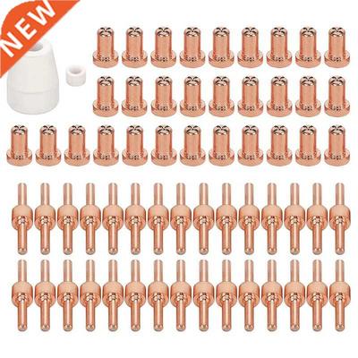 62Pcs PT31 Plasma Cutting Consumables Electrode Tip Swirl Ri