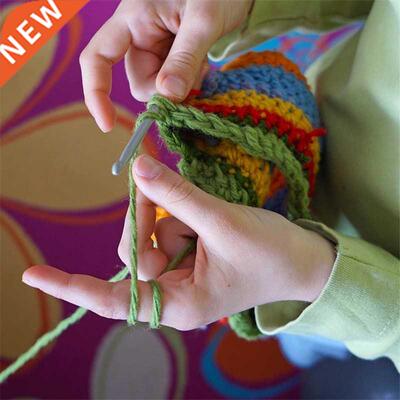 1 Set 6 Sizes Aluminum Stitch Holders Pins Knit Knitting Nee