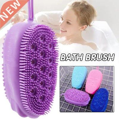 Silicone Sponge Back Scrub Soft Exfoliating Accessory With