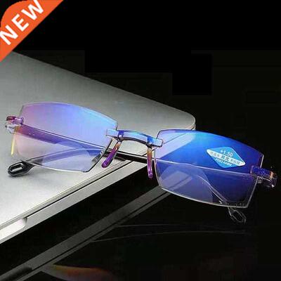 Ultralight Rimless Reading Glasses Anti Blue Light Radiation
