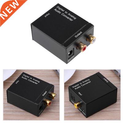 Coaxial Toslink to Analog Adapter Converter RCA L/R DC 5V Po