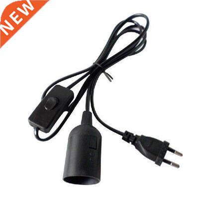 1.8M Kabel Daya E27 Dasar Lampu EU Plug Light Bulb Holder