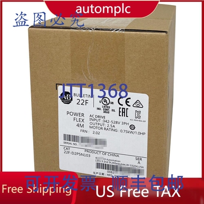 原装供应22F-D2P5N103 AB PowerFlex 4 0.75 kW 1Hp 驱动器 22FD2