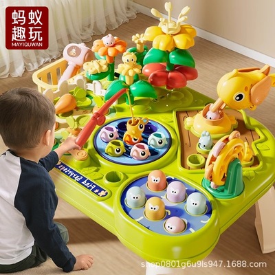 新款儿童早教游戏桌多功能农场