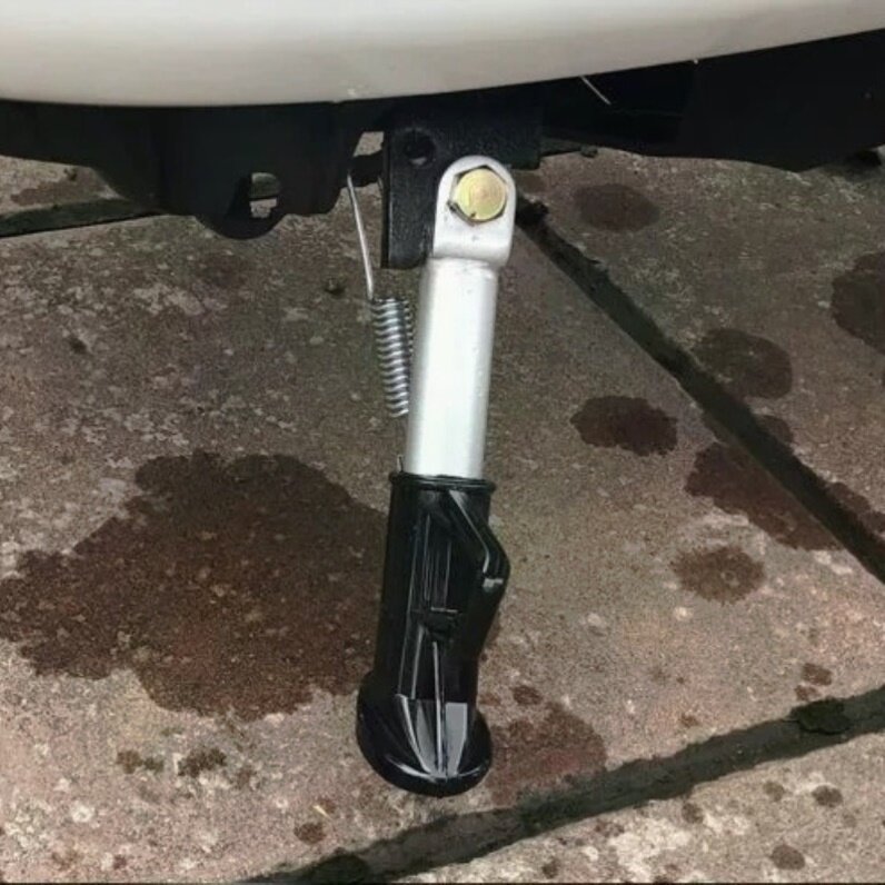 底座踏板车边撑增高垫单边防滑电动车停车脚垫通用架站加厚小腿