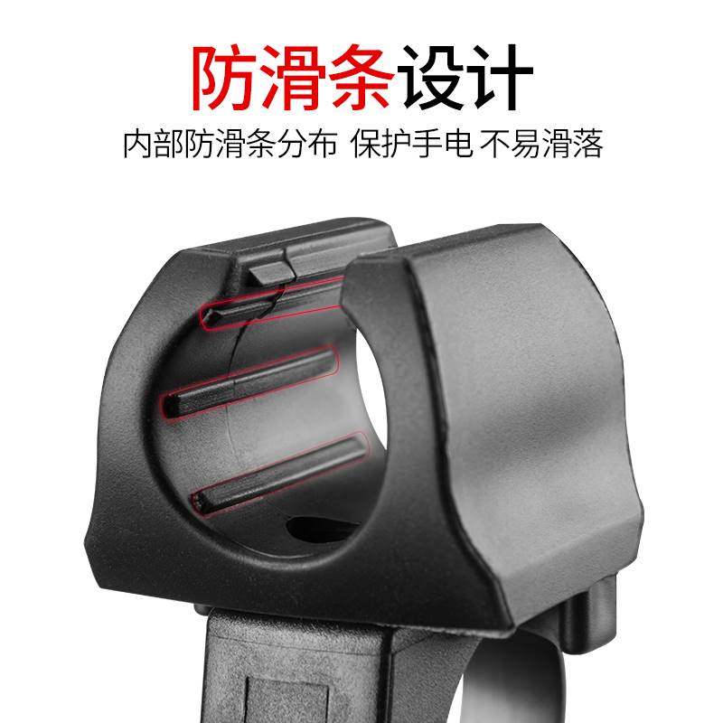 洛克兄弟自行车灯架手电筒支架山地公路车可旋转快拆灯夹骑行配件