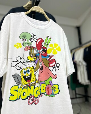 可爱甜美童趣落肩基础款短袖