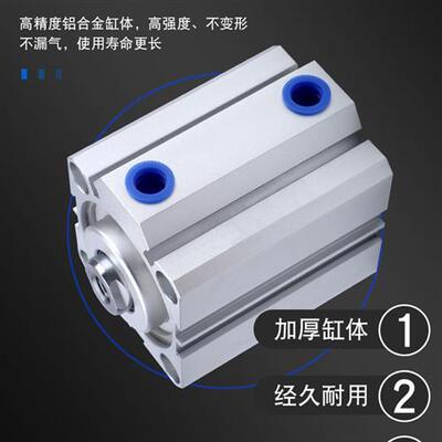 SDA32小型气动120/16/25薄型30气缸50/63/80X40*10*60X70X90X100