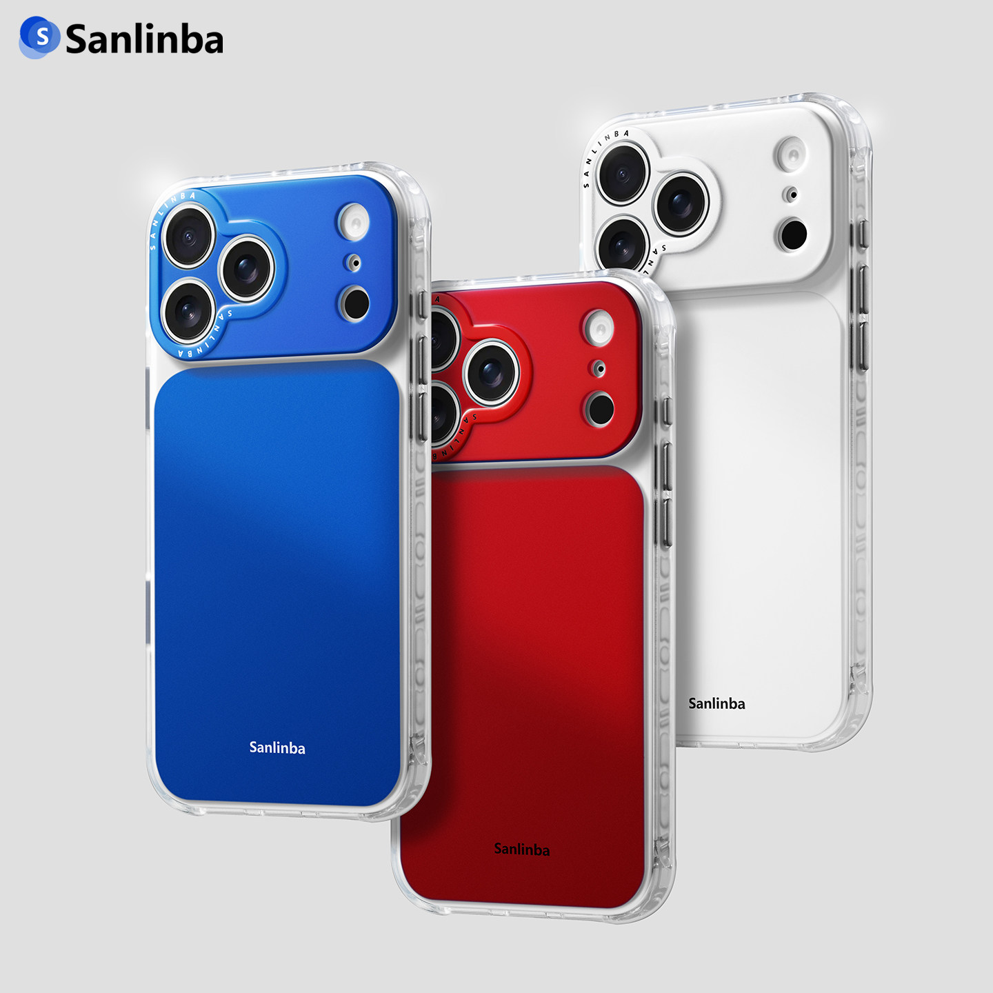 Sanlinba高级感纯色磁吸手机壳适用苹果iPhone17ProMax/iPhone Air全包AI相机按键保护壳新款简约男女防摔套
