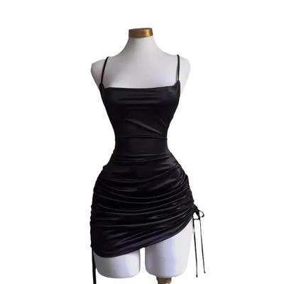 summer hip high-end sexy suspenders girl lace-up Dress
