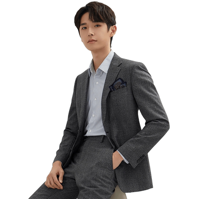 ZIOZIA春季纯色简约男士青年商务气质正装西服外套ZSB11106C