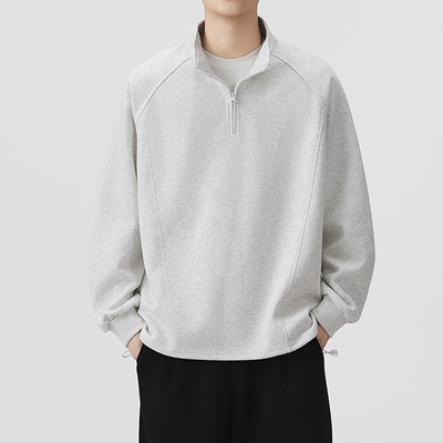 MAYBEYOND 25AW秋季新款纯色休闲百搭宽松情侣针织卫衣