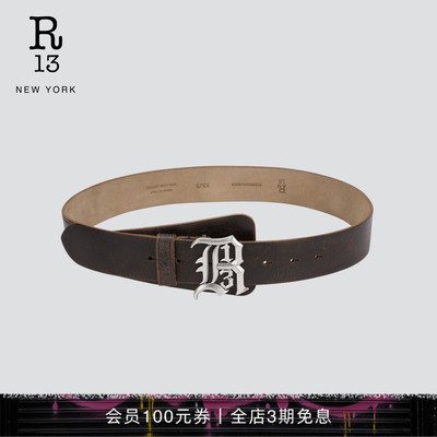 R13早春百搭饰品金属Logo皮带