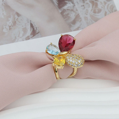 高档轻奢特小号衬衫飘带扣丝巾扣