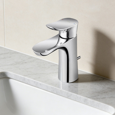 TOTO铜合金台式单柄双控洗面器水嘴TLG01301B