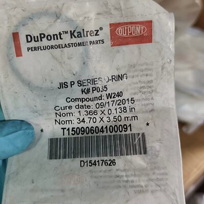 议价杜邦Kalrez全氟醚O型圈可维修