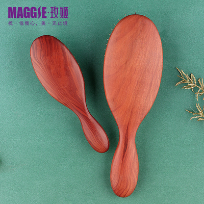 Maggie玫姬木梳气囊按摩头皮气垫梳子卷发家用防静电铜针便携梳男