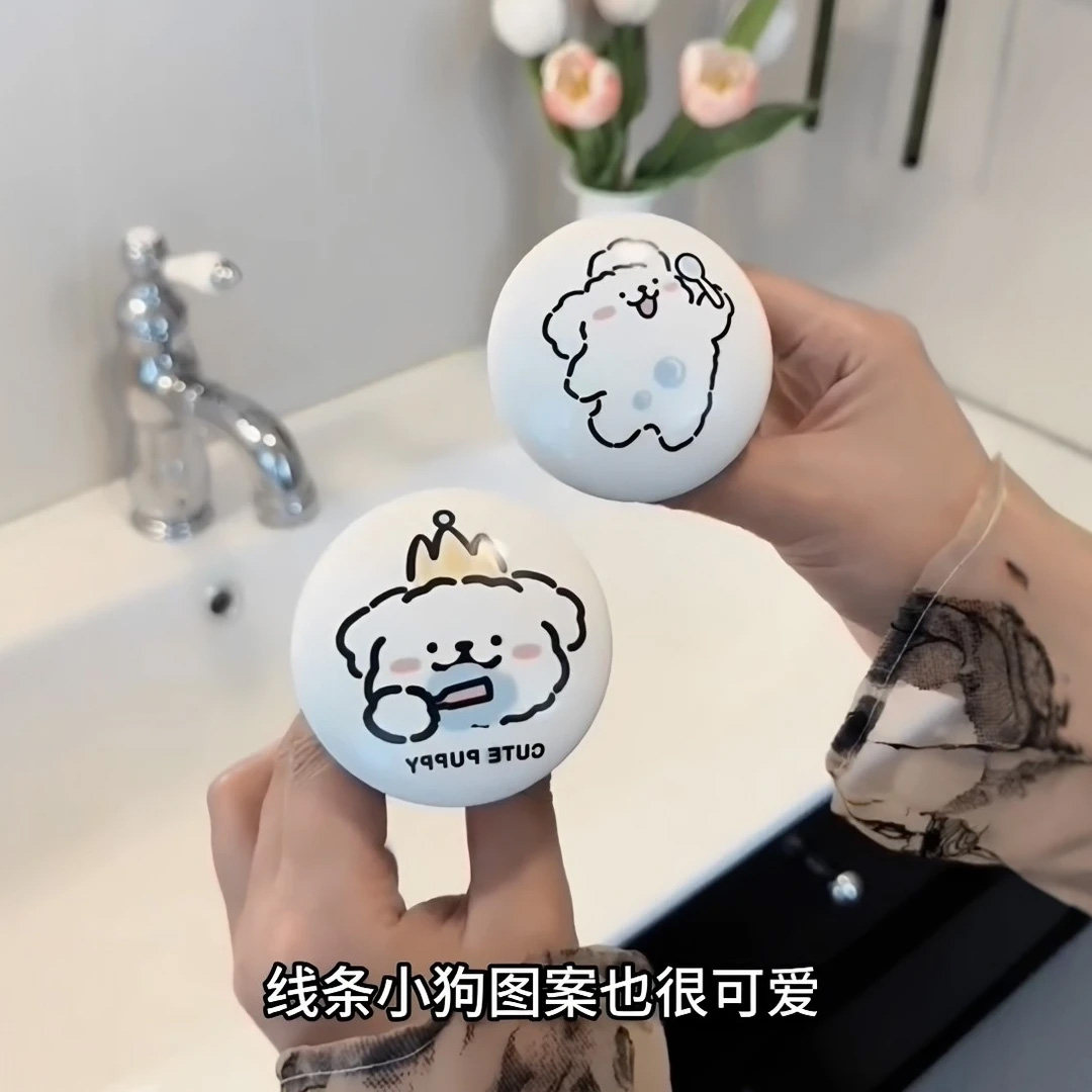 创意可爱小狗陶瓷洗脸盆卫生间洗手池漏水塞面盆下水器防堵弹跳芯