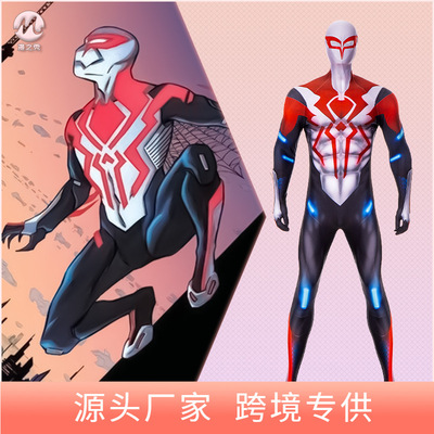 漫公爵 漫威蜘蛛侠cos服连体衣 漫画2099v3同款套装cosplay紧身衣