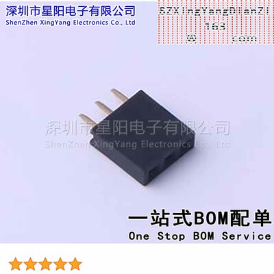 FFH25405-S03S1001K6K (5Pcs)2.54mm 1x3P排数 单排 总孔位数3间