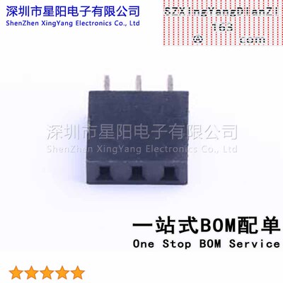 B-2200S03P-A120 (5Pcs)2.54mm 1x3P排数 单排 总孔位数3间距2.54