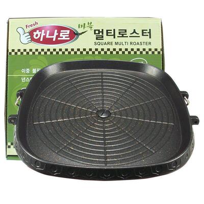 26cm Square Cast Iron Grill Pan Steak Pan Grilling Cooking