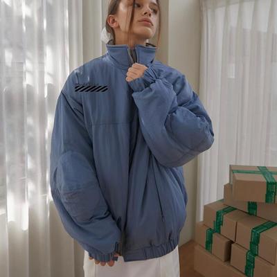 保暖立领落肩棉服加厚外套