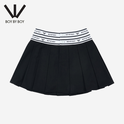 BOY BY BOY商场同款潮牌女装25夏新品高腰百褶半身裙短裙W40104