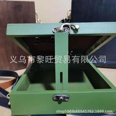 亚马逊新款Writers Messenger Wood Box作家信使木盒 A5木盒挎包
