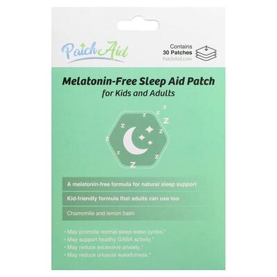 PatchAid,Melatonin-Free Sleep Aid Patch, For Kids and Adults