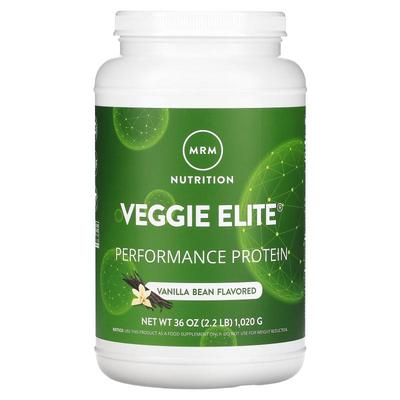 MRM Nutrition,Veggie Elite，优质蛋白，香草豆，2.2 磅（1020