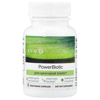Econugenics,PowerBiotic，30 粒素食胶囊