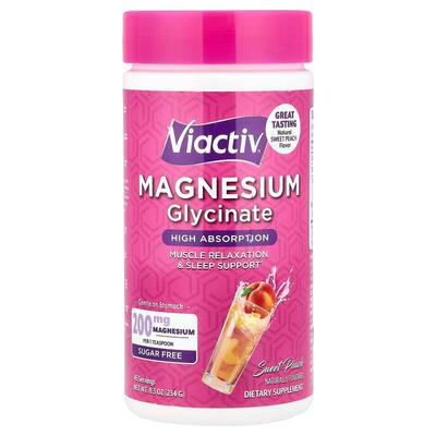 Viactiv,Magnesium Glycinate, Sugar Free, Sweet Peach, 8.3 oz