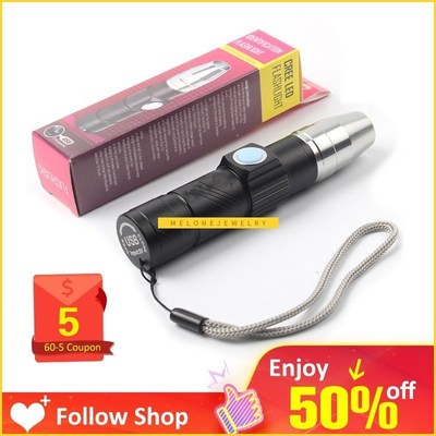 Rechargeable Flashlight V Flashlight 365nm ltraviolet Flashl