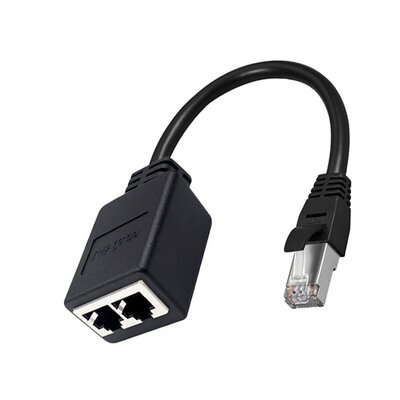 RJ45 Seven Types Network Cable One-to-two Connector Adapter