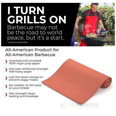 45.7cmx53. Pink Kraft Butcher Paper Roll Food Grade Peach Wr