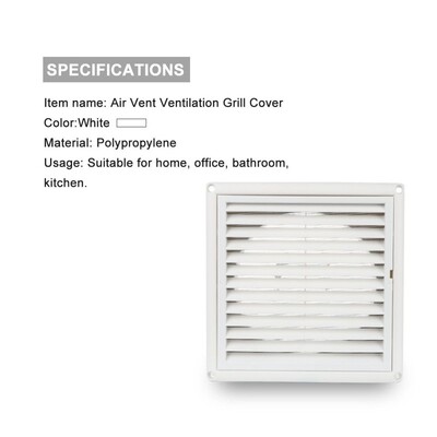 1PC Air Vent Ventilation Grill Cover Wall Ceiling Mounted Ve