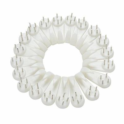 White Plastic Hard Picture Frame Wall Hooks Mirror Gadgets H