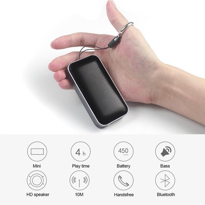 Portable Wireless Bluetooth Speaker Mini Small Metal Music S