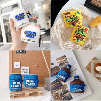 Bud Light Beer case For AirPods 1 2 Pro  Chocolate chip coo