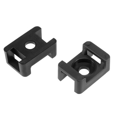 xcell 49Pcs/lot 9mm Hole Width HC-2S Black Cable Tie Mount B