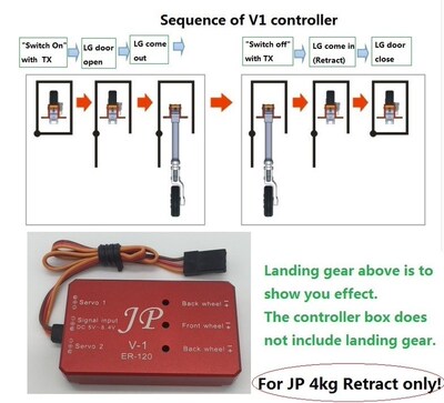 JP Hobby Retract controller ER120 V1 and V2 or ER150 V1 and