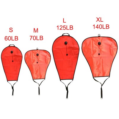60/70/125/140LBS Scuba Diving Lift Bag Cave Wreck Diving Sal