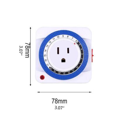 Home Smart Timer Switch Socket 24-Hour Cycle Timing US Plug