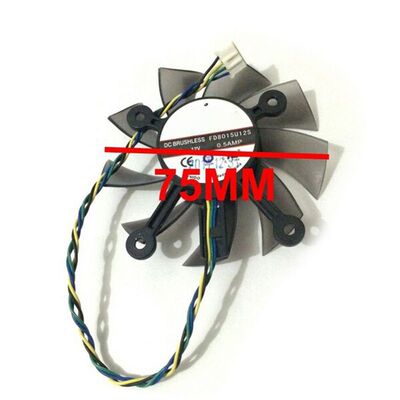 75MM FD8015U12S DC12V 0.5AMP 4PIN Cooler Fan For GTX 560 GTX