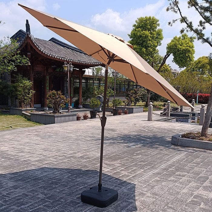 户外遮阳摇头伞转向伞庭院伞太阳伞别墅弯头伞露台遮阳伞摆摊伞岗