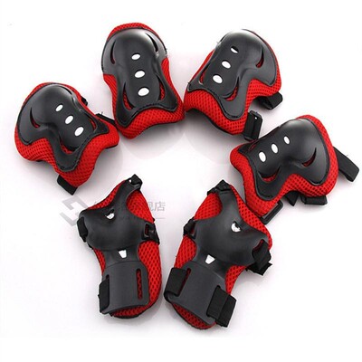 6 Pieces Kids Outdoor Sports Protective  Knee Pads Elbow Pad